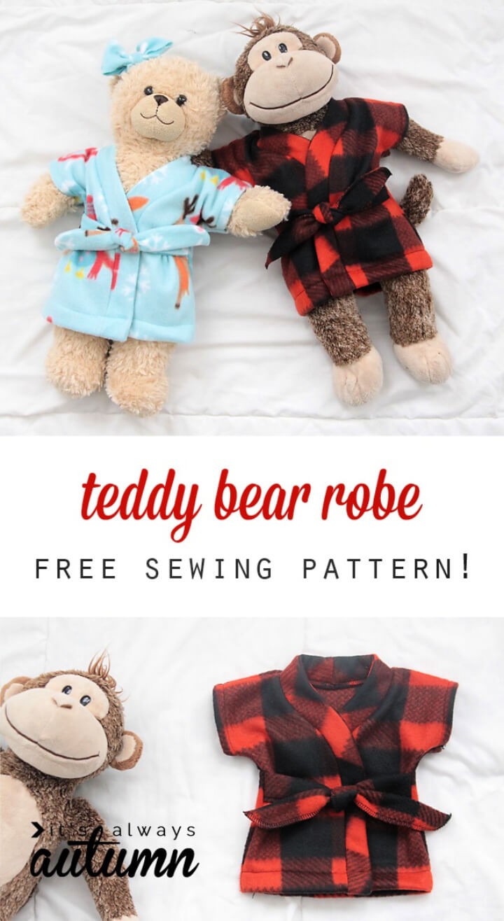 16 Free Robe Sewing Patterns Bathrobe Sewing Pattern