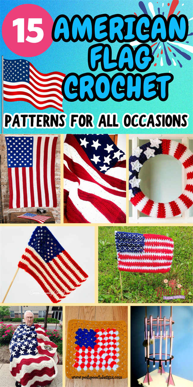 15 American Flag Crochet Patterns for All Occasions