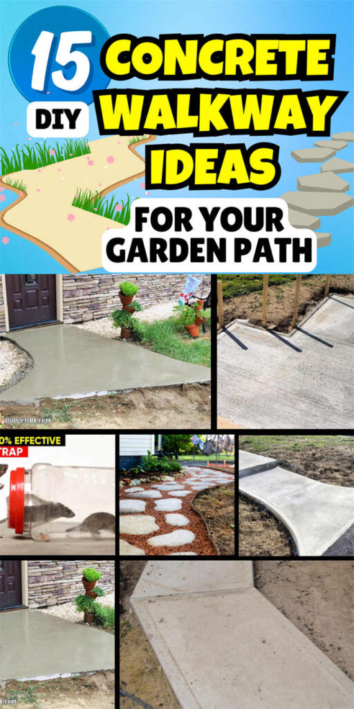 15 Creative DIY Concrete Walkway Ideas for Your Garden