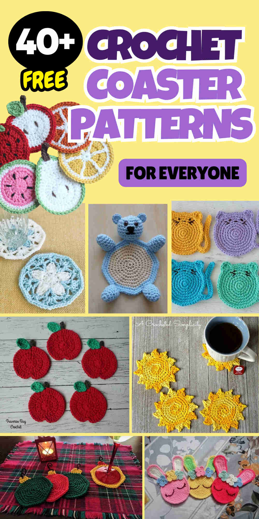 40+ Creative Free Crochet Coaster Patterns for Every Style