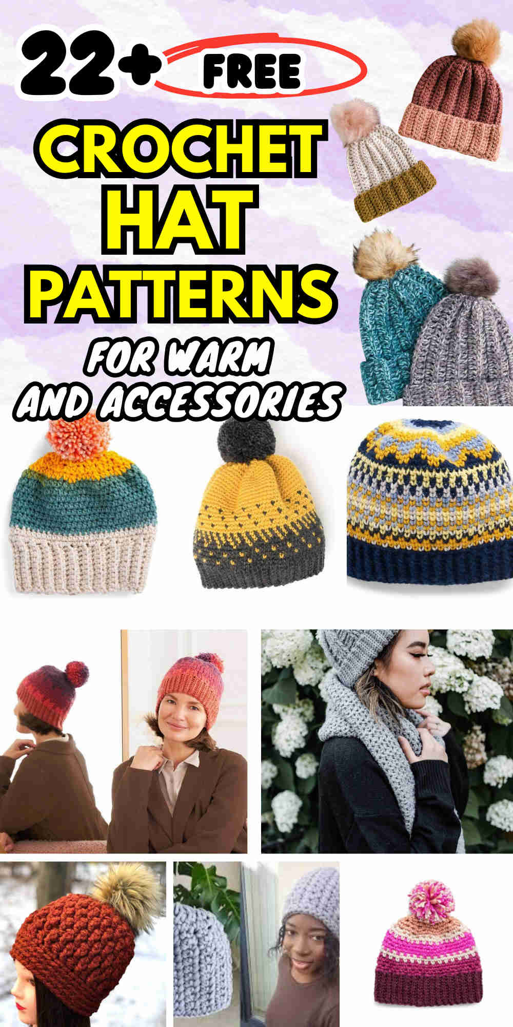 22+ Creative Free Crochet Hat Patterns for All Skill Levels