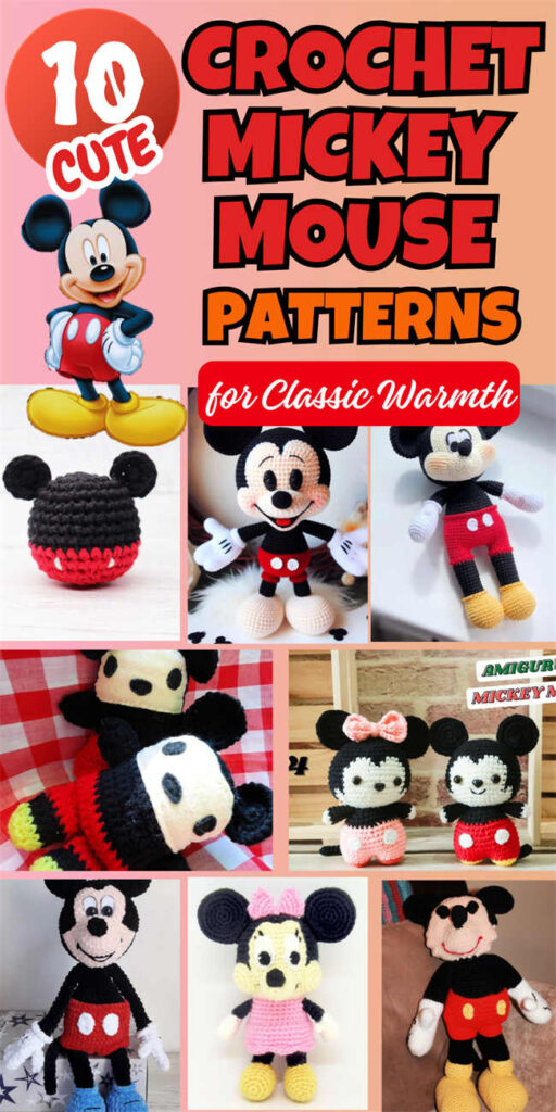 10 Cute Crochet Mickey Mouse Patterns for Disney Fans