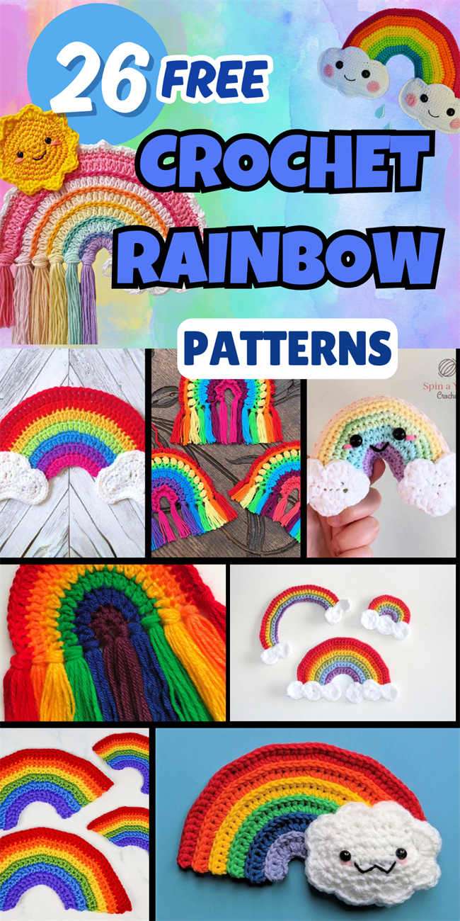 26 Creative Free Crochet Rainbow Designs to Brighten Your Day