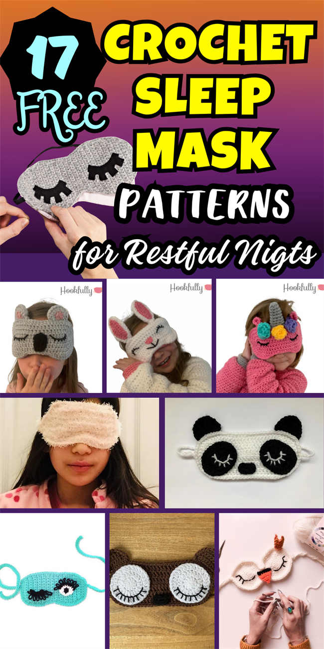 17 Free Crochet Sleep Mask Patterns for Restful Nights