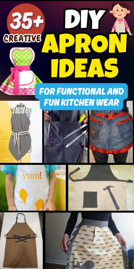 35+ Creative DIY Apron Ideas for Functional and Fun Kitchen Wear