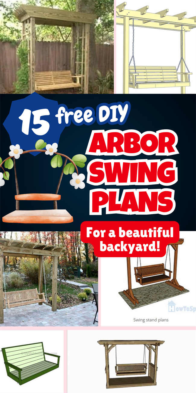 15 Creative DIY Arbor Swing Designs for Relaxing Outdoors