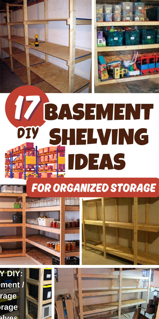 17 Practical DIY Basement Shelving Designs for Every Space