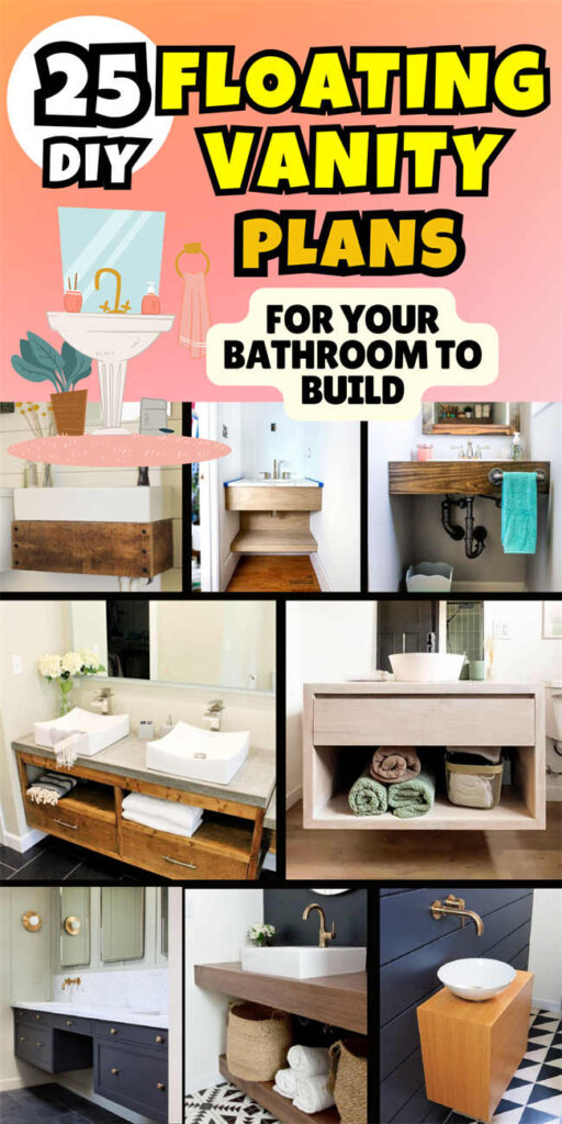 25 Diy Floating Vanity Plans For Your Bathroom To Build