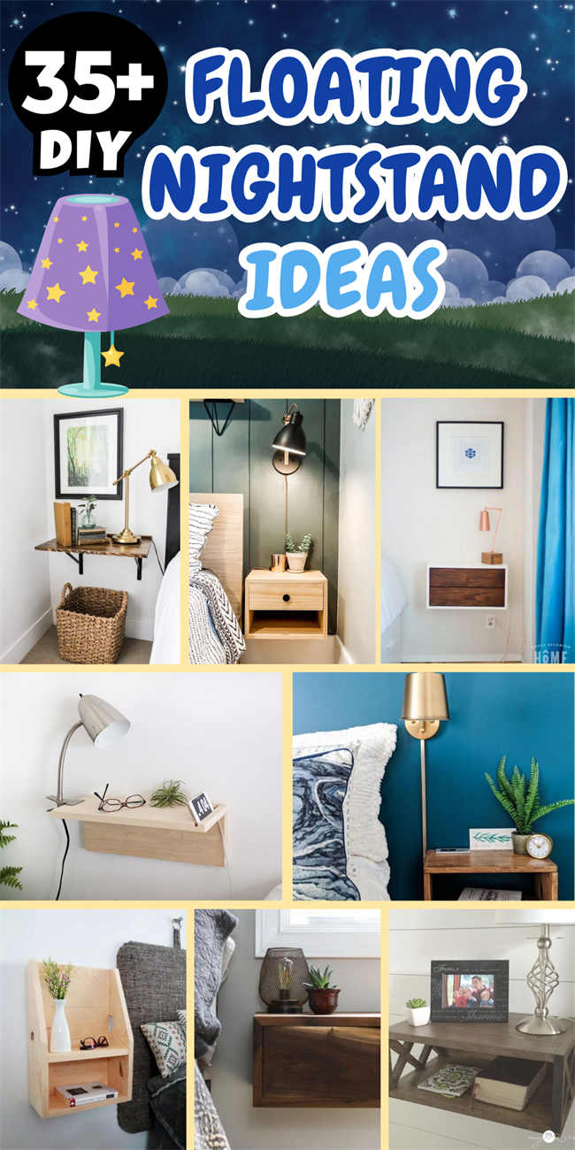 35+ Creative DIY Floating Nightstand Designs