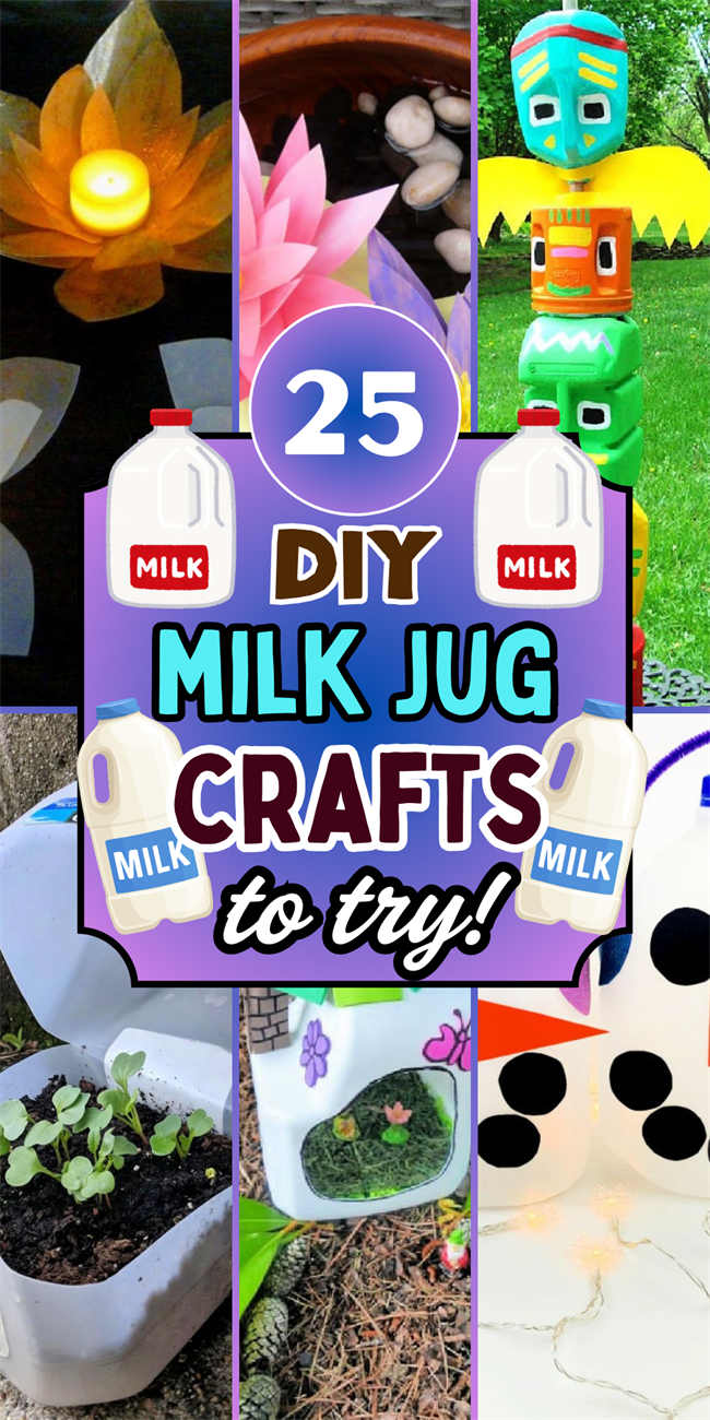 25 Creative DIY Milk Jug Crafts for Fun Recycling Projects