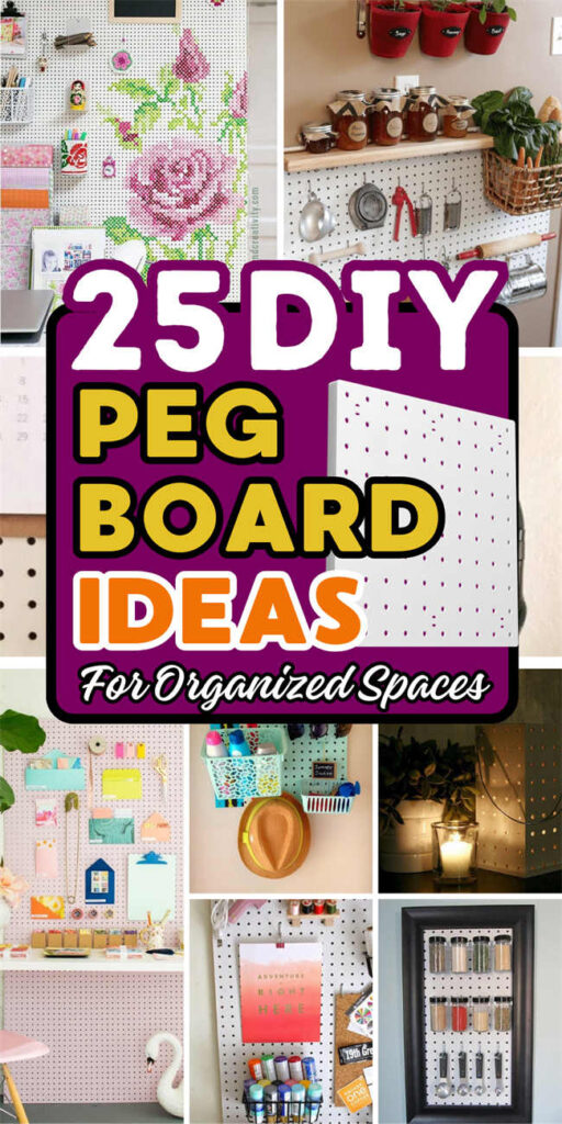 25 DIY Pegboard Ideas for Organized Spaces
