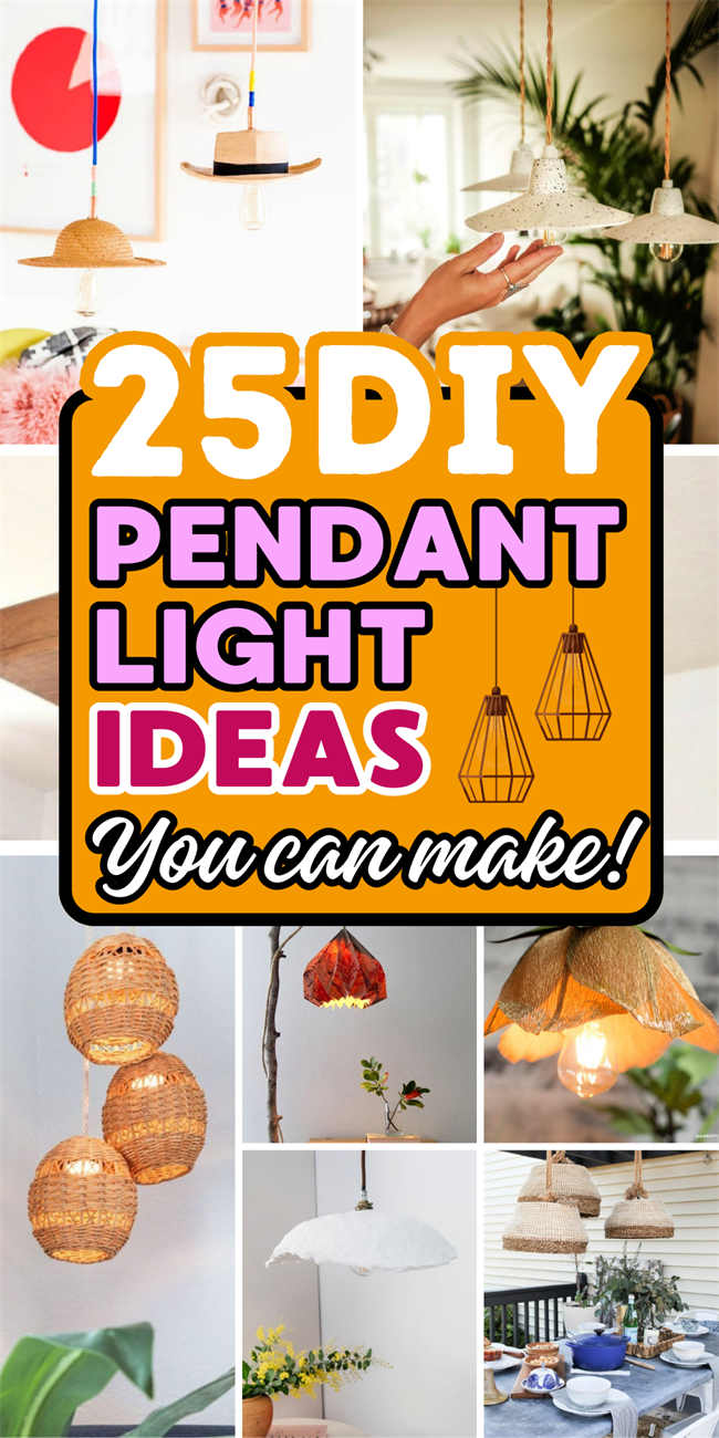 25 Creative DIY Pendant Light Ideas to Brighten Your Space