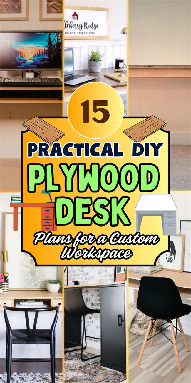 15 Practical DIY Plywood Desk Plans for a Custom Workspace