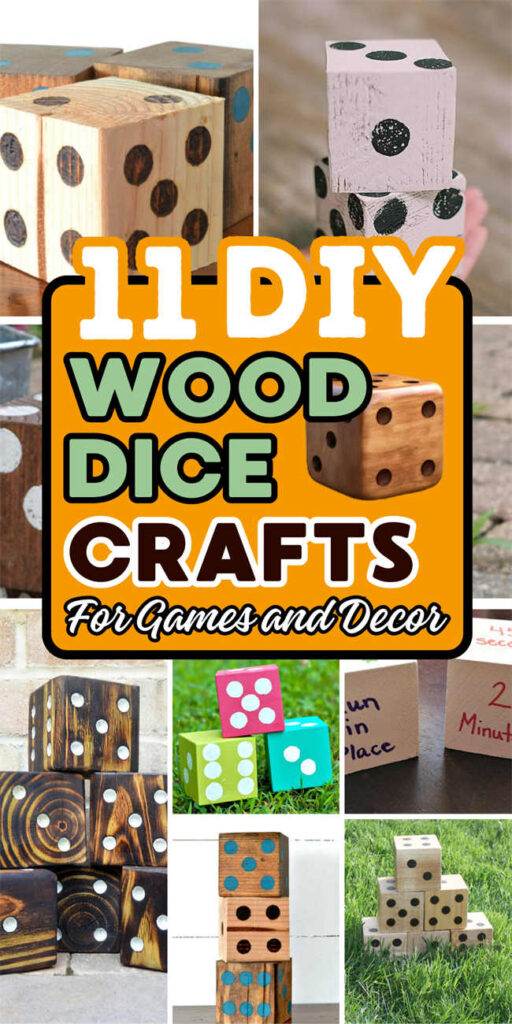 11 Fun DIY Wood Dice Crafts for Game Night