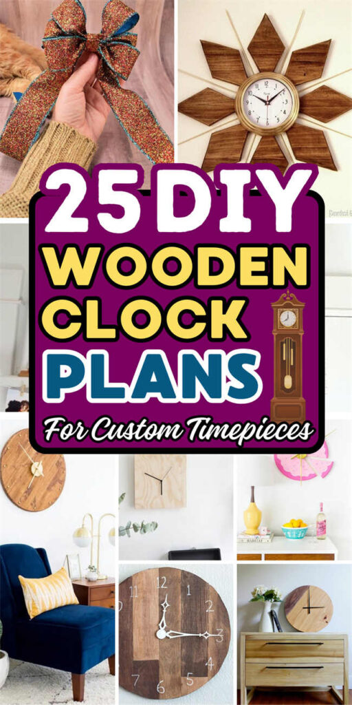 25 Stylish Wooden Clock Designs to Enhance Your Space
