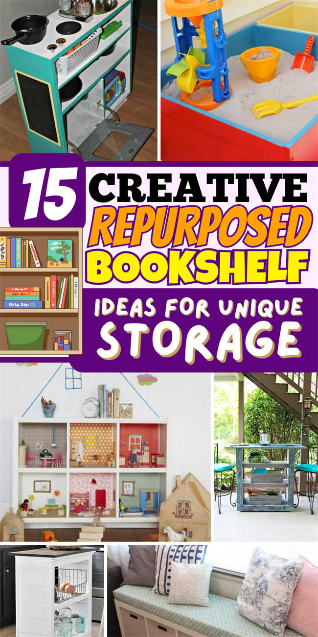 15 Creative Repurposed Bookshelf Ideas for Unique Storage