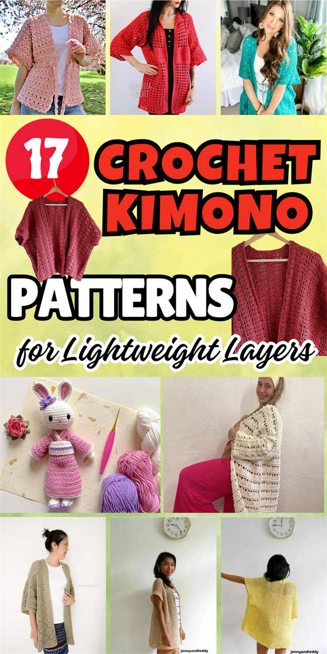 17 Crochet Kimono Patterns for Effortless Fashion