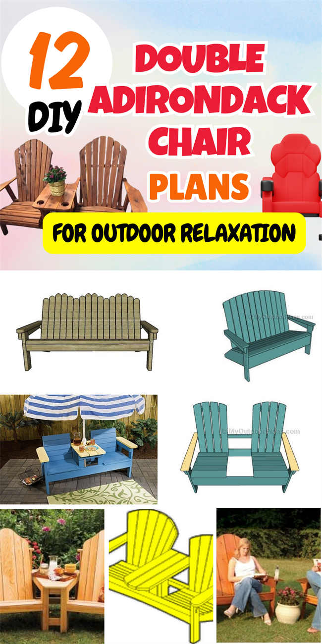 12 DIY Double Adirondack Chair Plans for Outdoor Relaxation