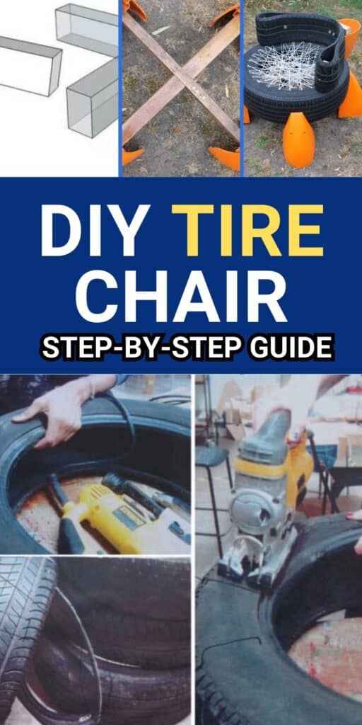 Industrial-Style DIY Tire Chair for Indoors or Outdoors