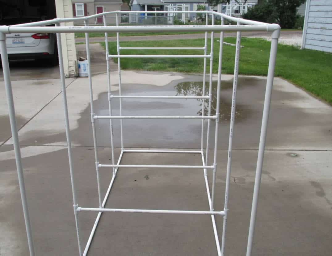 DIY Outdoor Cat Enclosure Using PVC and Poultry Netting