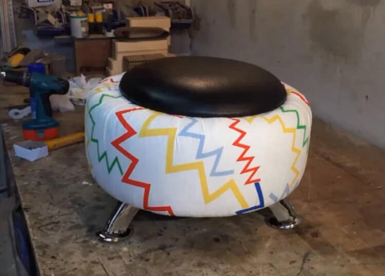 How to Turn an Old Car Tire into a Stylish DIY Stool?